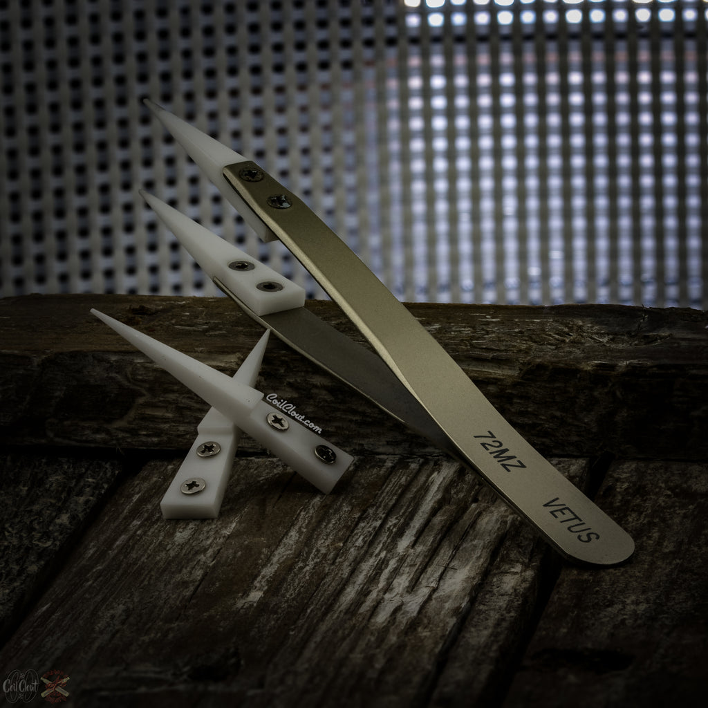 Ceramic Tip Tweezers and Replacement Tips – Coil Clout